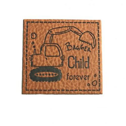 Kunstleder Label "Bagger Child" - Goldberg KG - Stoffe & Kurzwaren